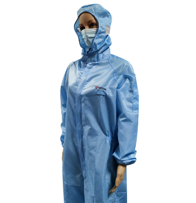 Washable Lightweight Clean Room Anti Static Overall With 99% Polyester ...